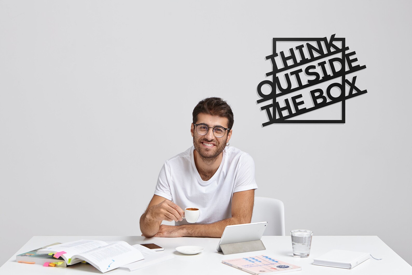 Think Outside the Box Metal Sign Office Wall Art Creativity - Etsy