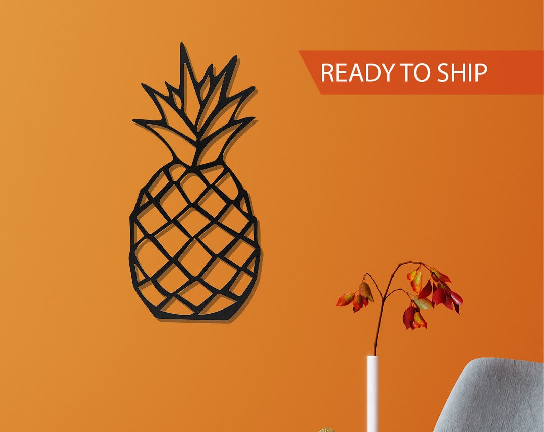 Pineapple Metal Wall Art, Metal Wall Decor, Mothers Day Gift, Wall ...