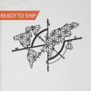 World Map Wall Art Metal Wall Art Metal World Map Map of Life Metal Art ...