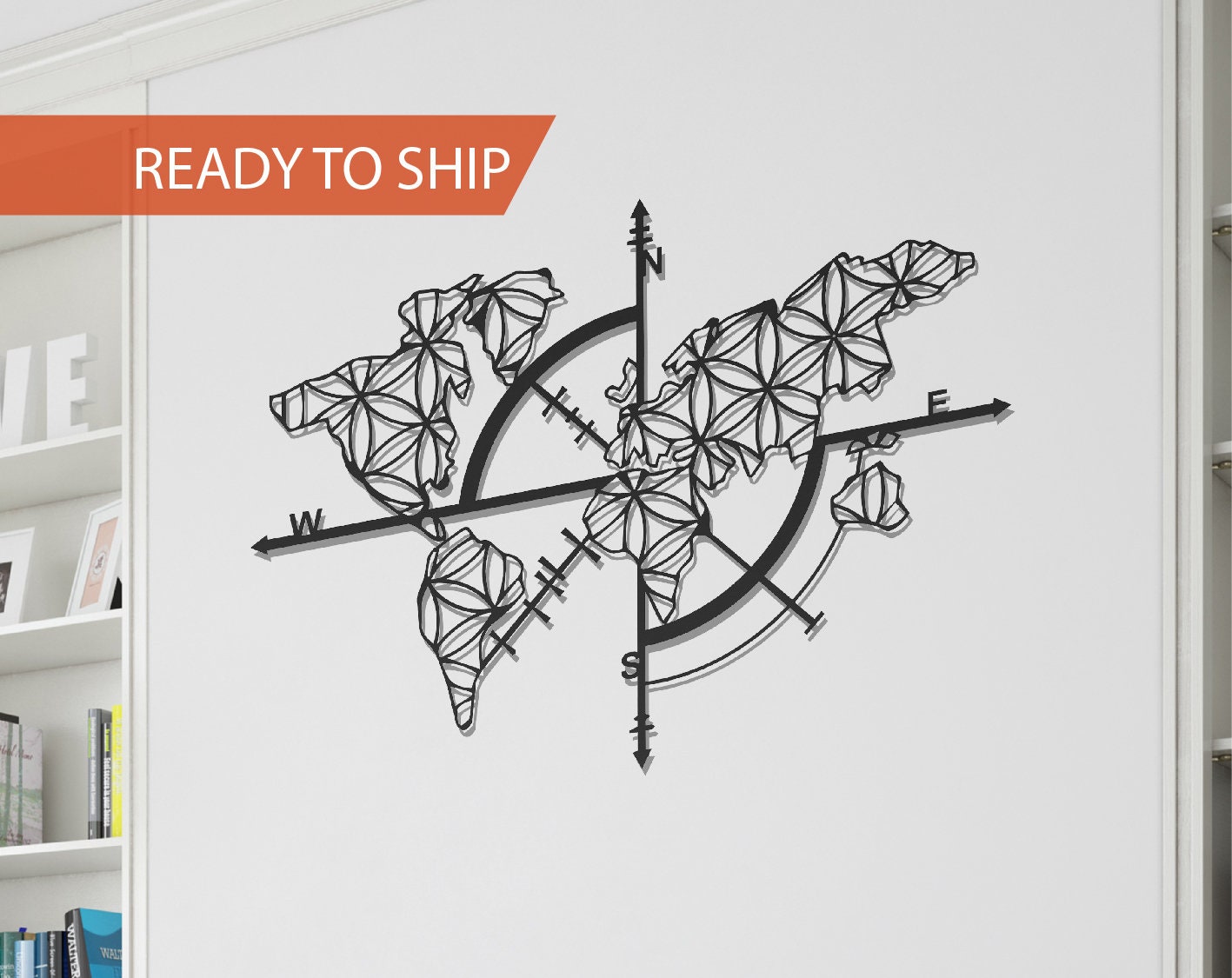 World Map Wall Art Metal Wall Art Metal World Map Map of - Etsy