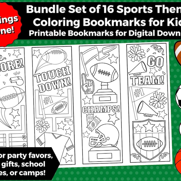 Football Coloring Books - Etsy