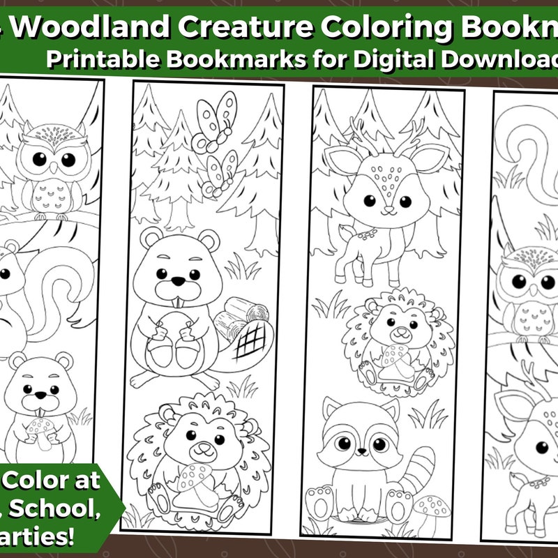 Animal Bookmarks for Kids - Etsy