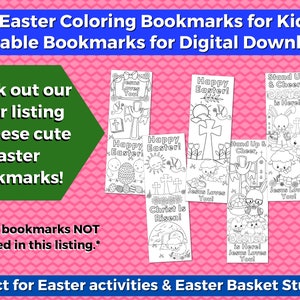 Easter Activity Pack, Digital Printable Easter Coloring Pages, Easter ...