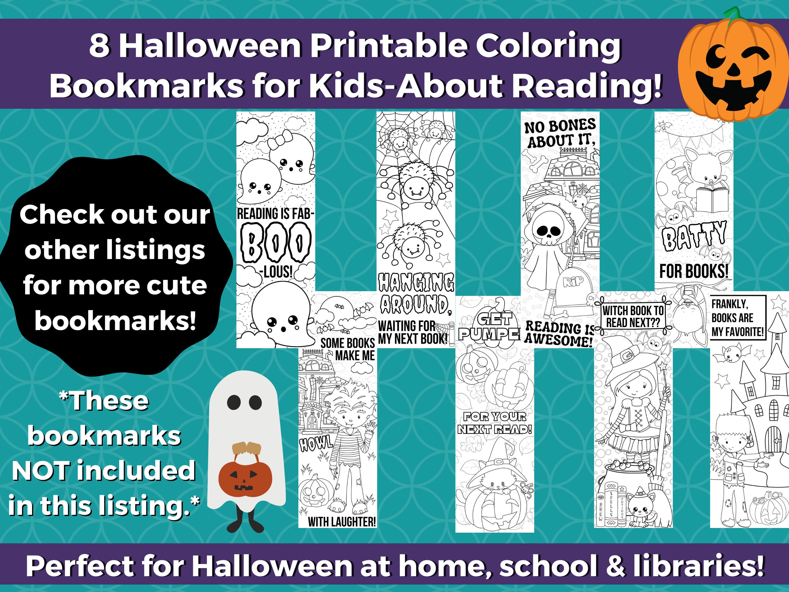 8 Printable Coloring Bookmarks for Kids INSTANT DOWNLOAD - Etsy