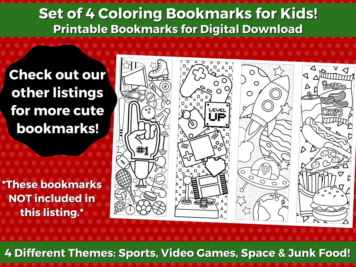 8 Musical Instrument Printable Coloring Bookmarks for Kids - Etsy