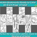 8 Musical Instrument Printable Coloring Bookmarks for Kids- INSTANT ...