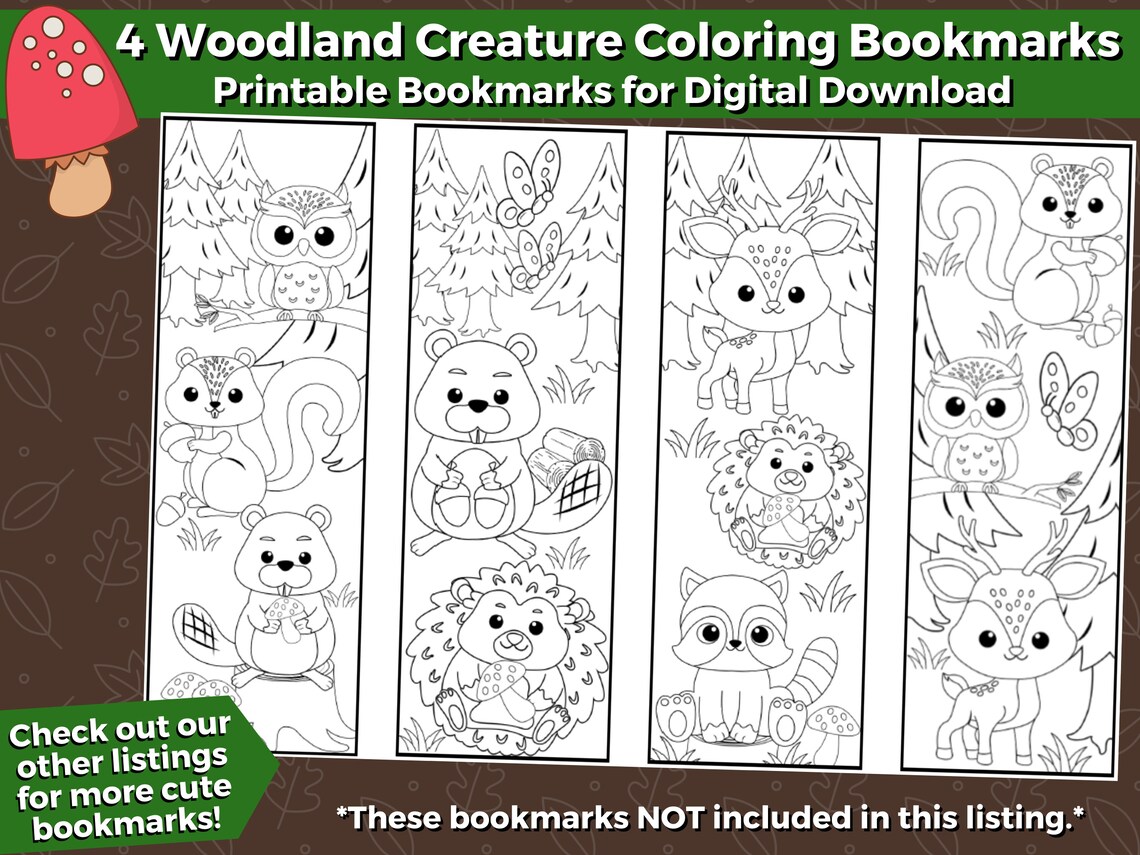 8 Musical Instrument Printable Coloring Bookmarks for Kids - Etsy