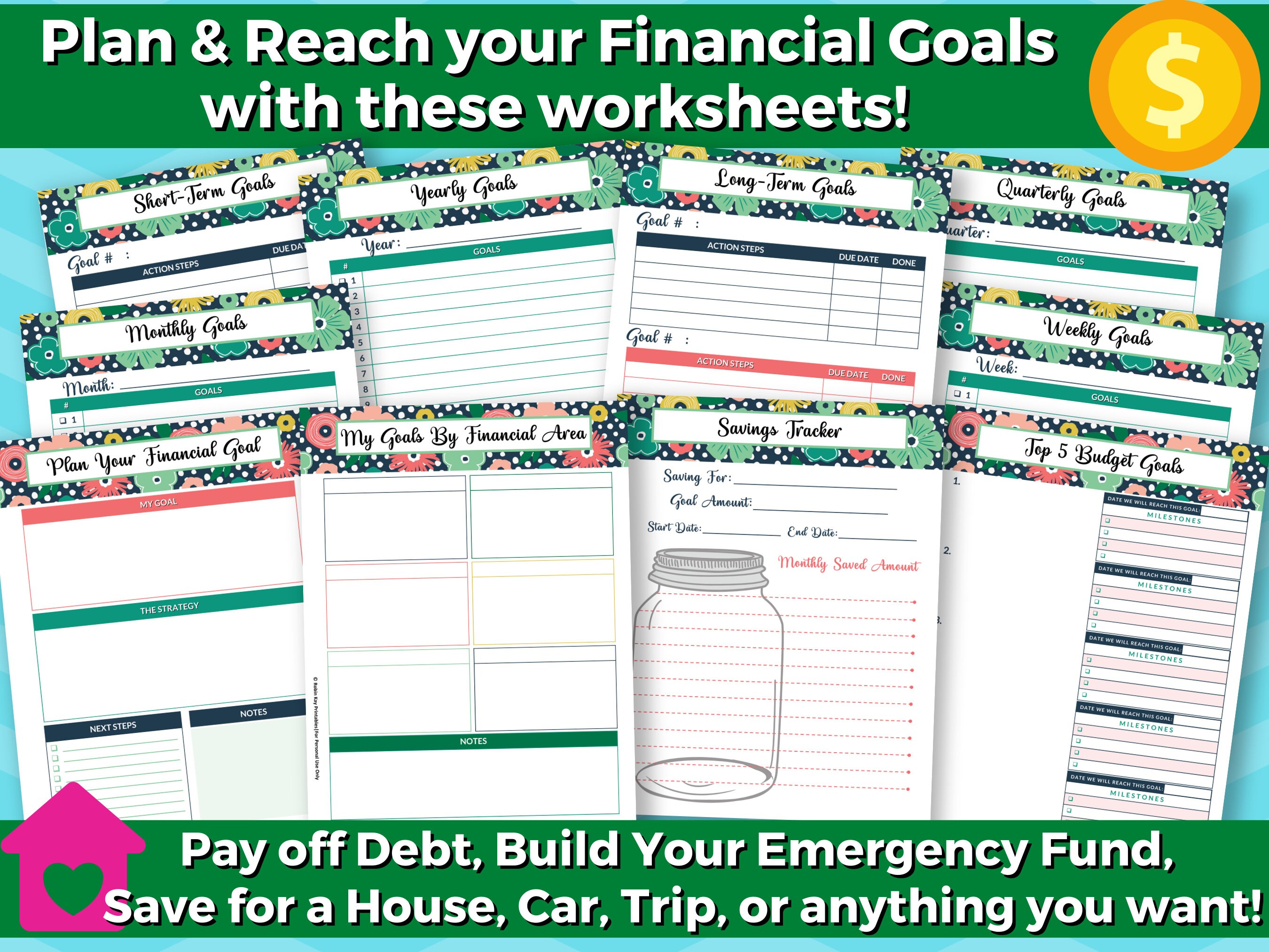 Printable Budget Planner INSTANT Download-financial Planner, Budget ...