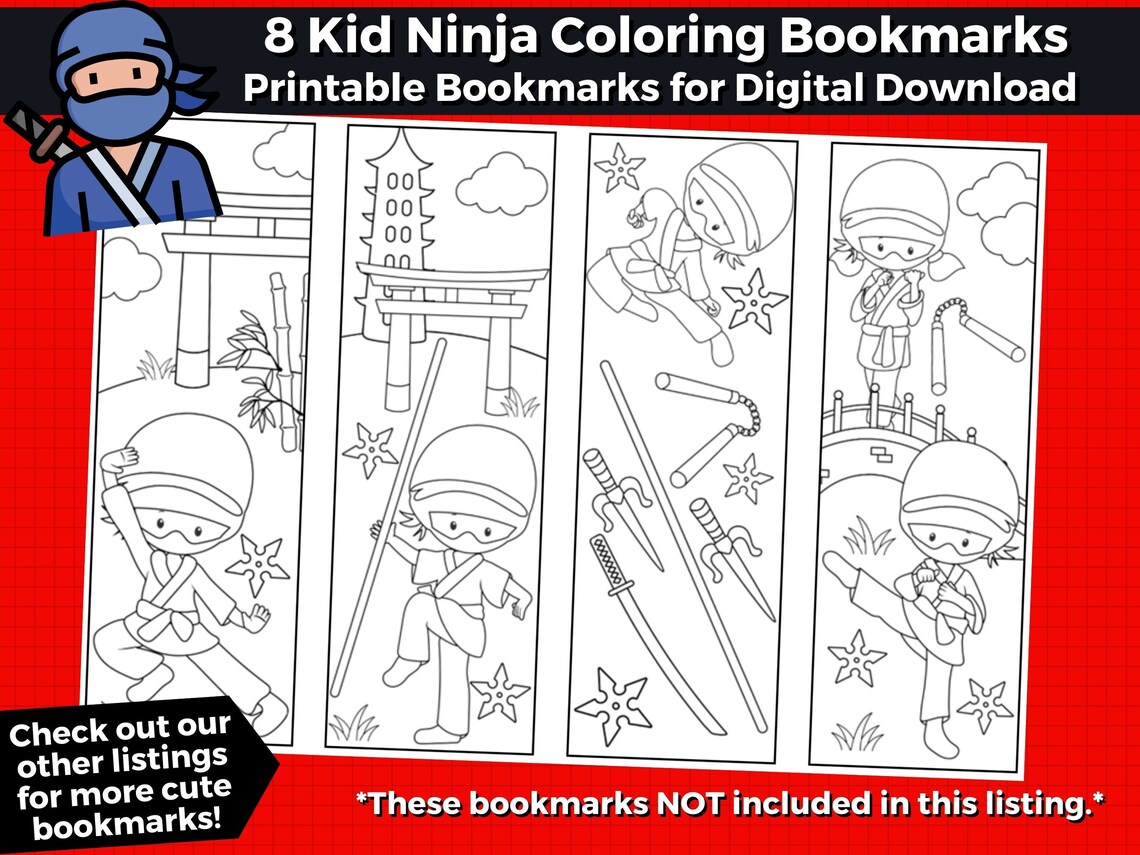 4 Football Themed Printable Coloring Bookmarks for Kids INSTANT ...