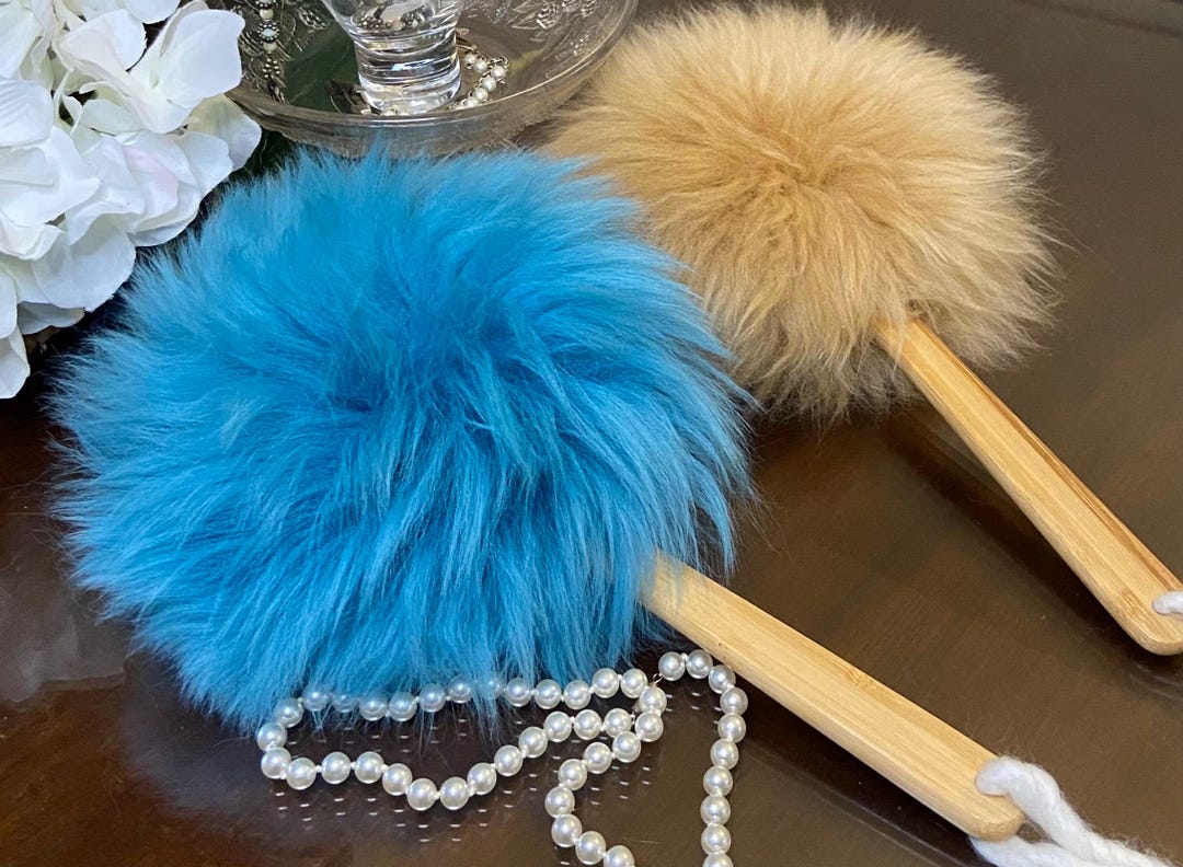 Body Powder Puff…dusting Powder Puff… Handcrafted…vintage Style…long ...