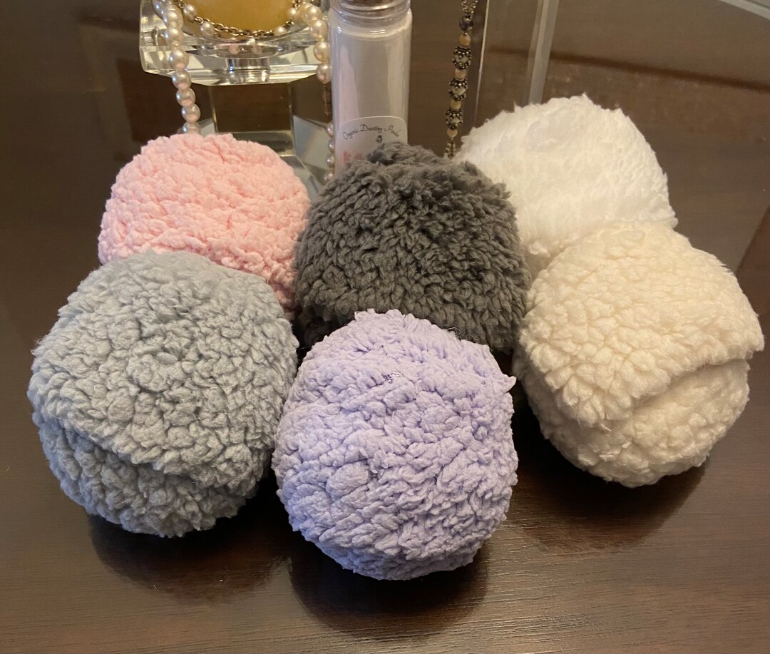 Powder Puffs..beautifully Handcrafted With Wide Handle…4 Inch in ...