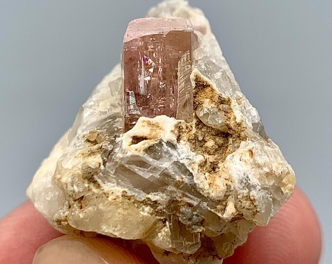 19 Gram Natural Rare Topaz Crystal on Matrix Specimen From Katlang ...