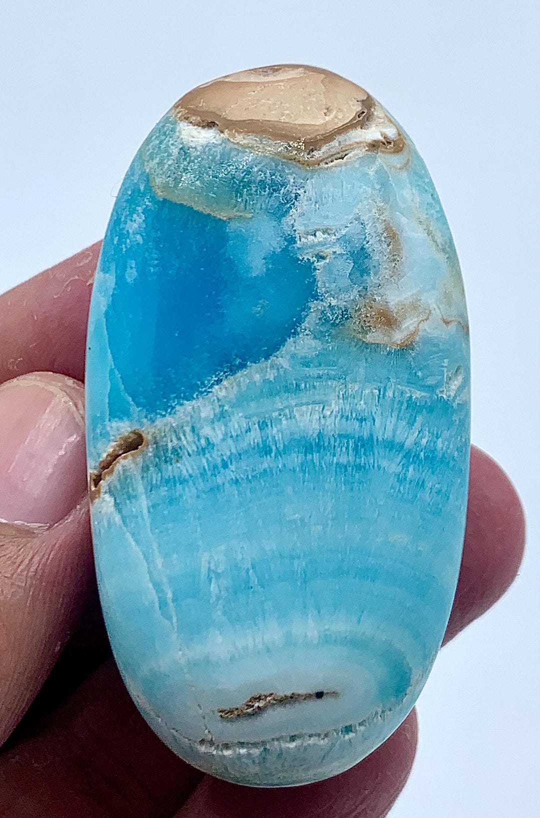 74 Gram Premium Quality Smithsonite Palmstone -smithsonite Palms - Real ...