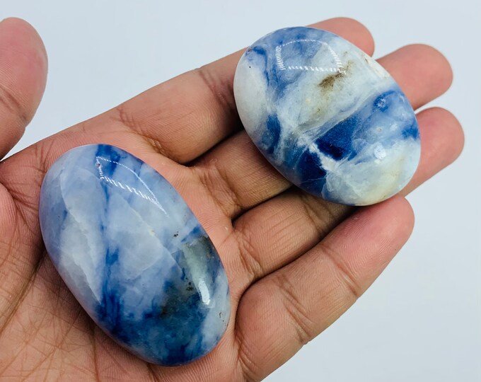 109 Grams Beautiful Rare Afghanite Healing Crystal Palm Stone From ...