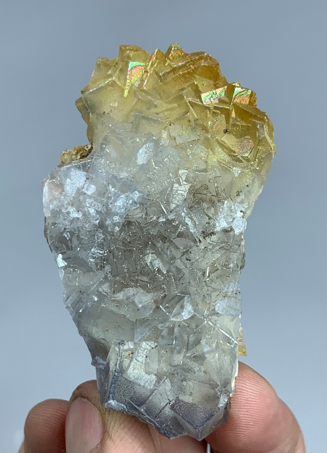 266 Carat Beautiful Extremely Rarest Top Quality Iridescent Cubic ...