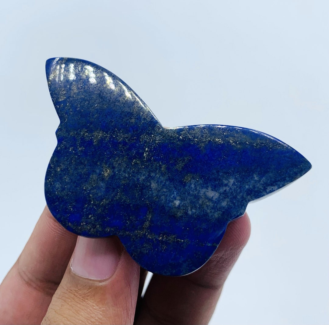 Handmade Lapis Lazuli Butterfly Carving (65x37x7mm) - Etsy