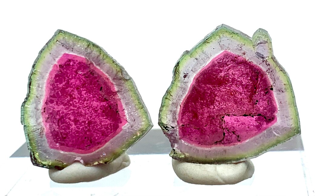 An Amazing Beautiful Watermelon Tourmaline Slice , Tourmaline Necklace ...