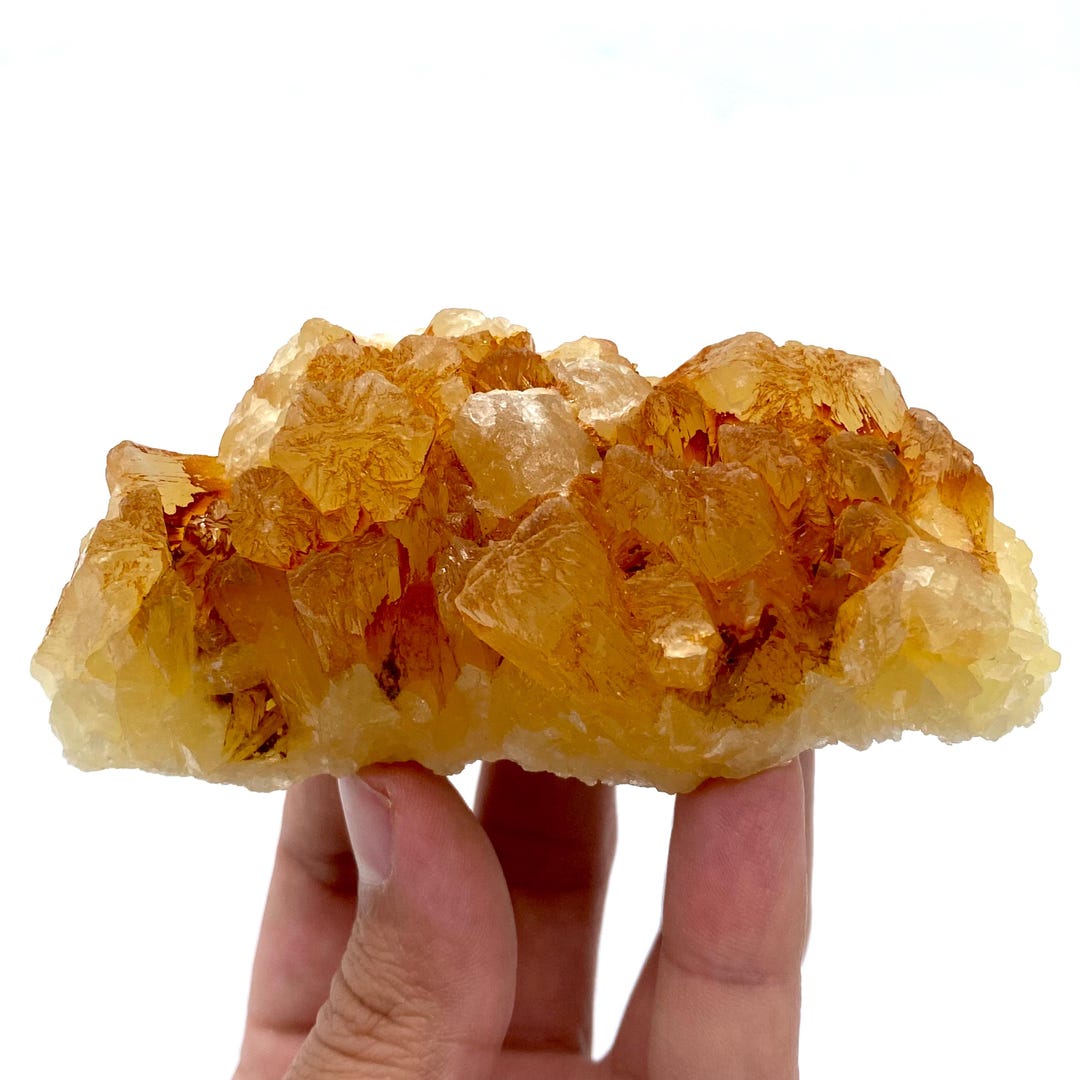 Yellow Aragonite Specimen: Rare Crystal Mineral - Afghanistan (268 Gram ...