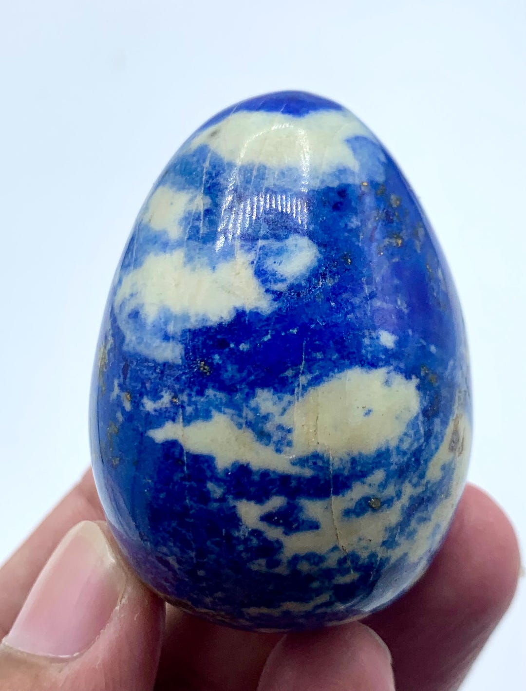 130 Gram Beautiful Lapis Lazuli Egg-cute Crystal Egg-lapis Lazuli Egg ...