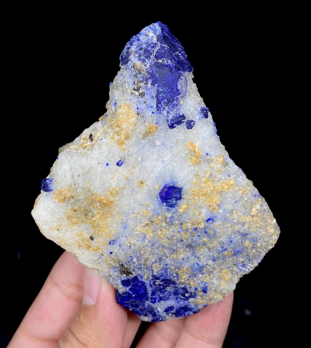 224 Gram Royal Blue Lazurite Crystal With Pyrite on Matrix @ Badakhshan ...