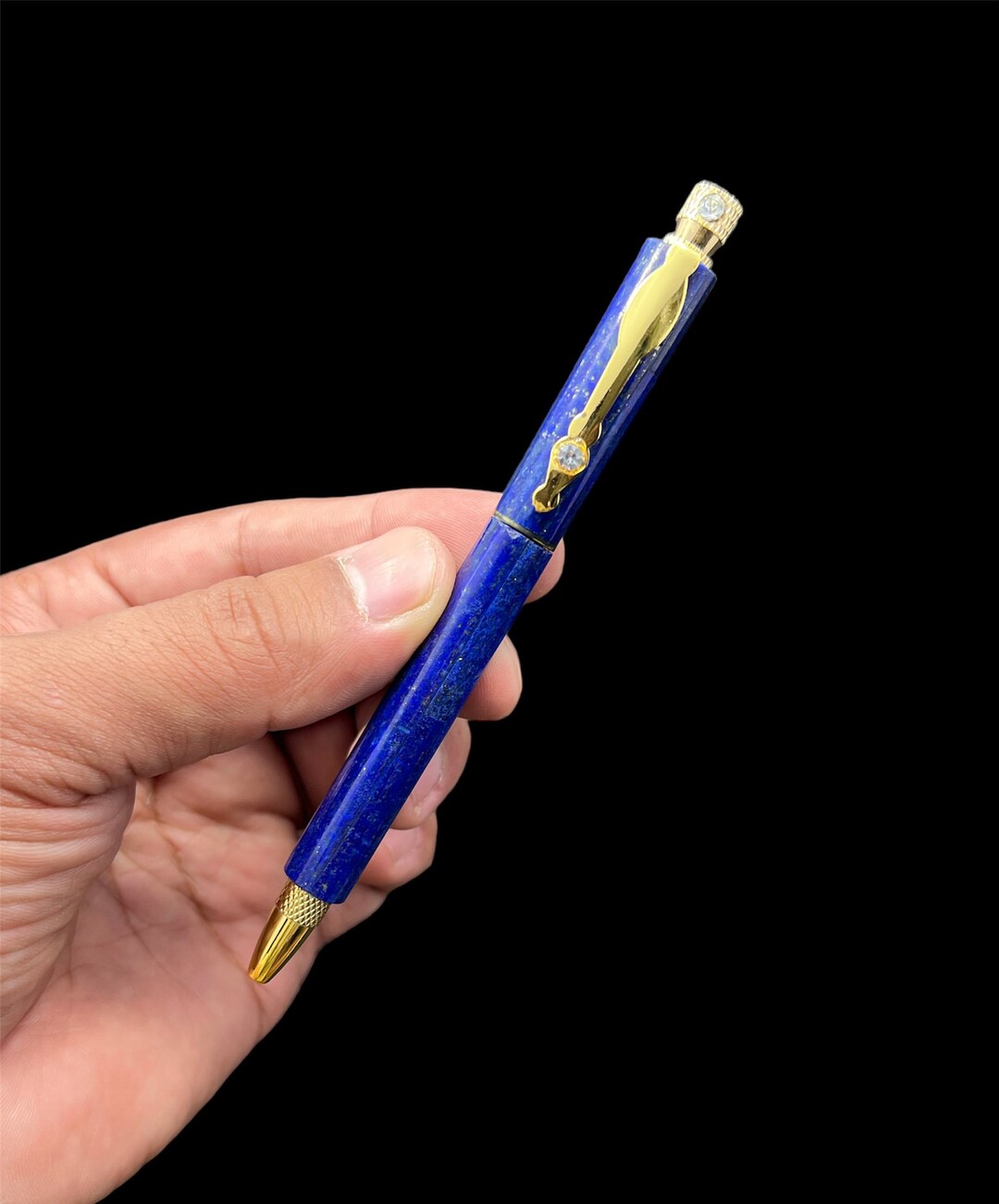 Beautiful Lapis Lazuli Blue Ink Pen Combine Hand Made From Afghanistan ...