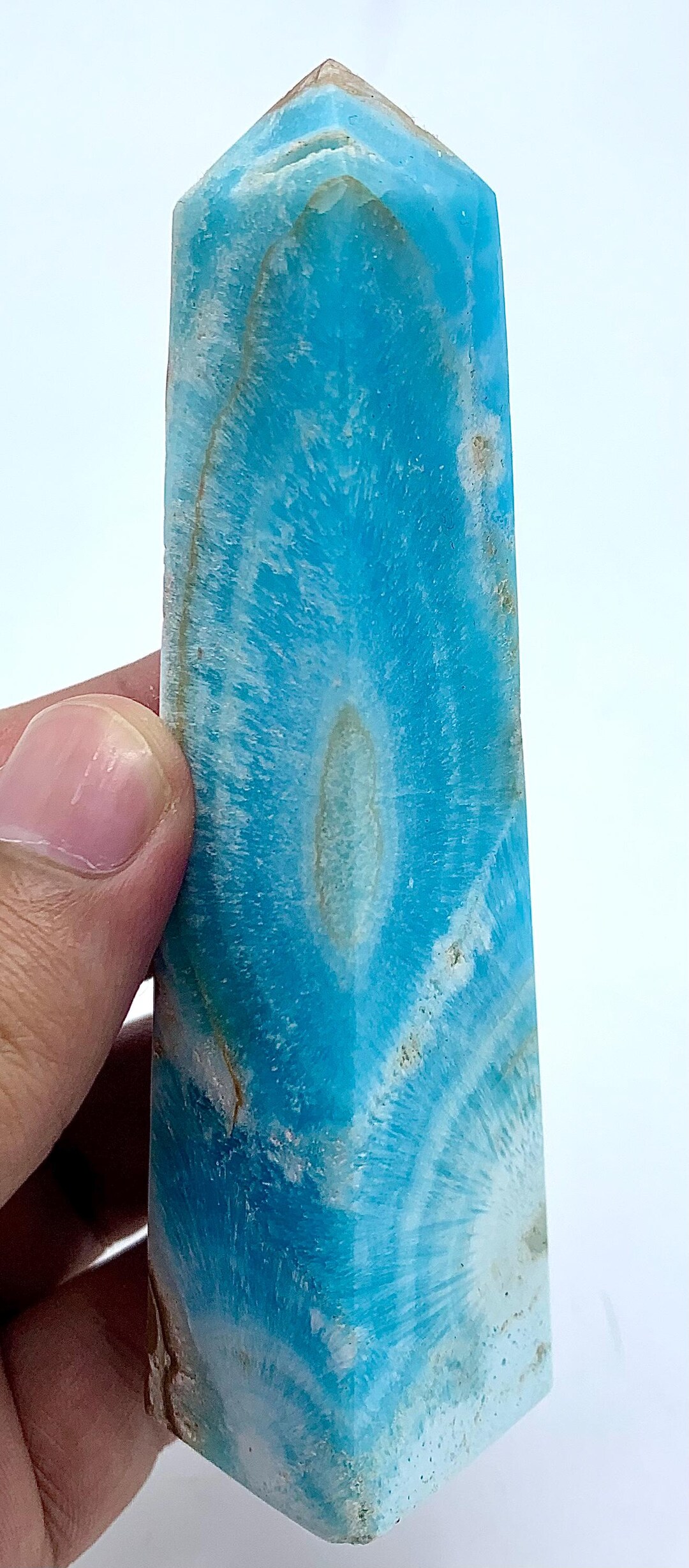 Blue Smithsonite Crystal Tower - 172 Gram Gemstone - Etsy