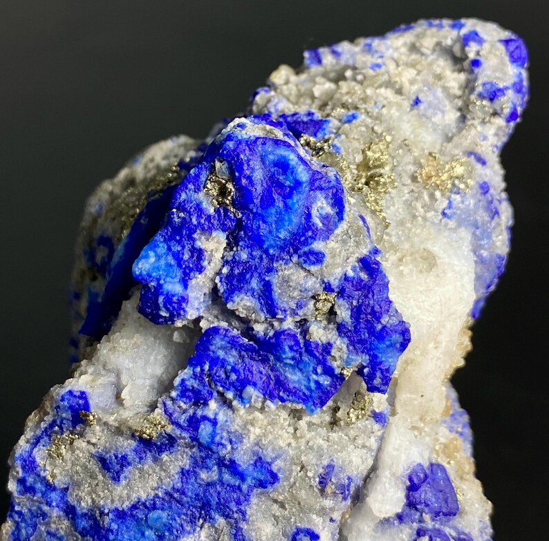 466 Gram Royal Blue Lazurite Crystal With Pyrite on Matrix @ Badakhshan ...