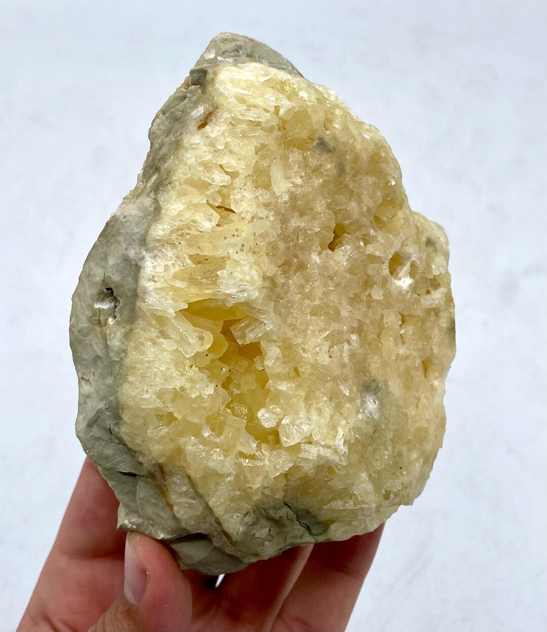 Yellow Aragonite Specimen: Rare Crystal Mineral - Afghanistan (643 Gram ...