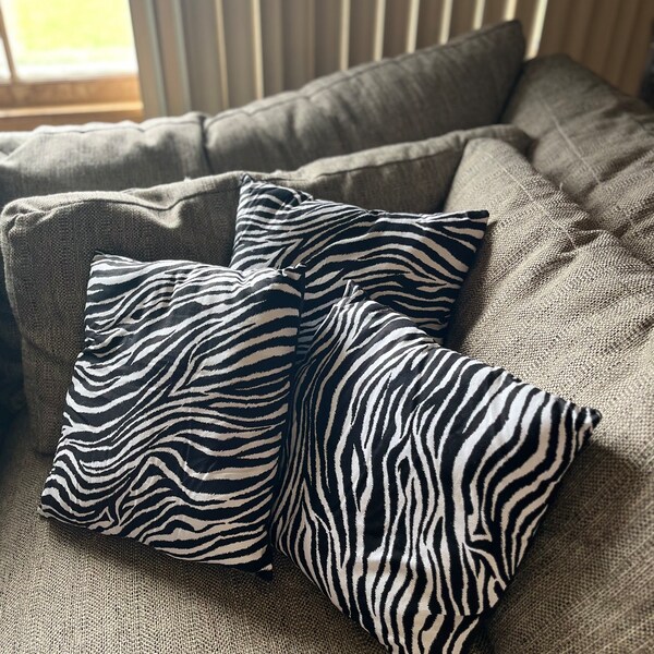 Zebra Pillow - Etsy