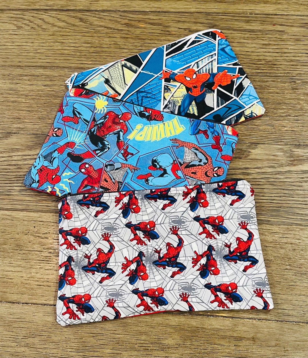 Spiderman Zipper Pouch | Pencil Pouch | Superhero Bag | Zipper Bag ...