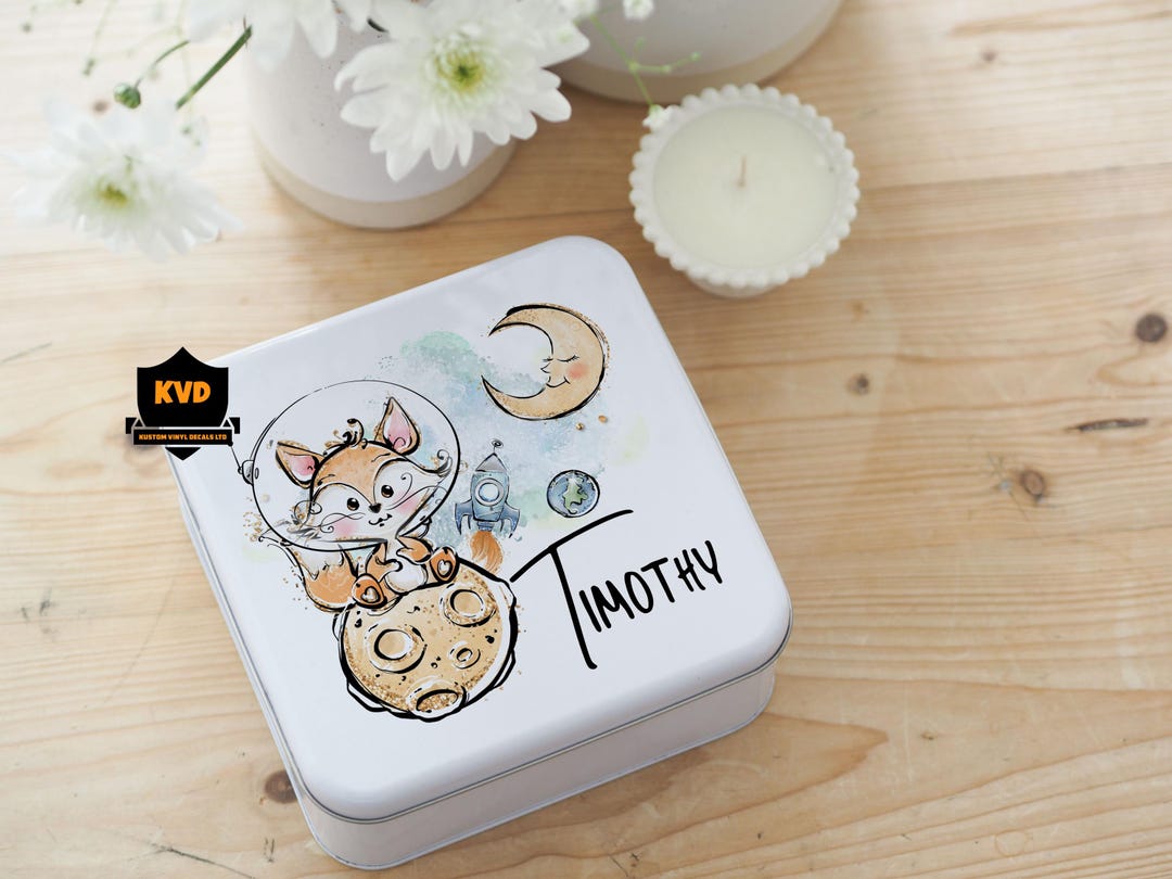 Personalised Fidget Toy Storage Tin, Personalised Fidget Toy Storage ...