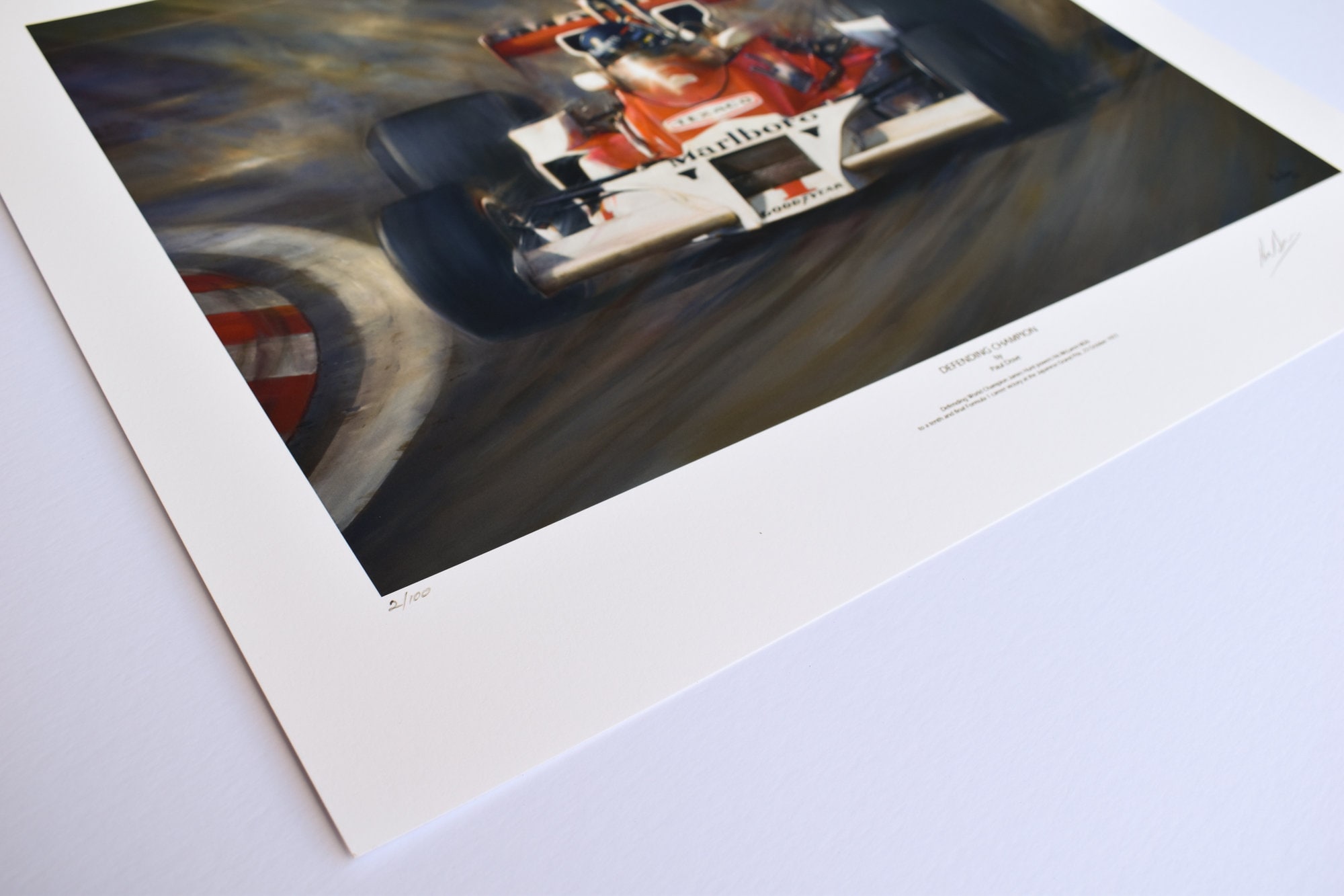 DEFENDING CHAMPION - James Hunt 1977 Tribute - Limited Edition Prints ...