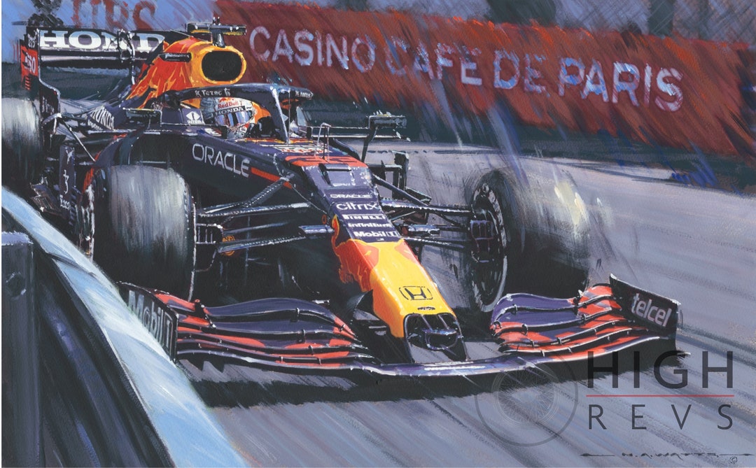 MAX - Monaco Grand Prix - Limited Edition Print by Nicholas Watts - Etsy
