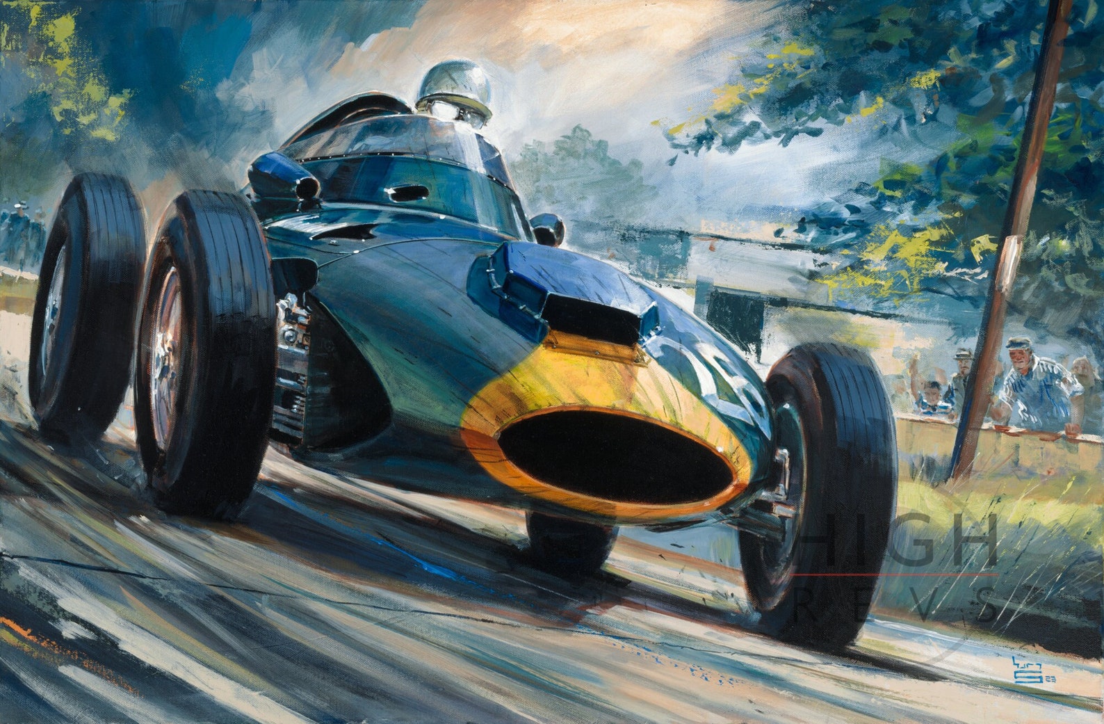 FULL TILT - Stirling Moss Original Painting by Award Winning Artist ...