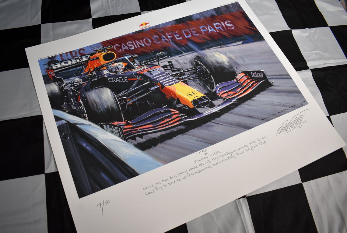 MAX - Monaco Grand Prix - Limited Edition Print by Nicholas Watts - Etsy