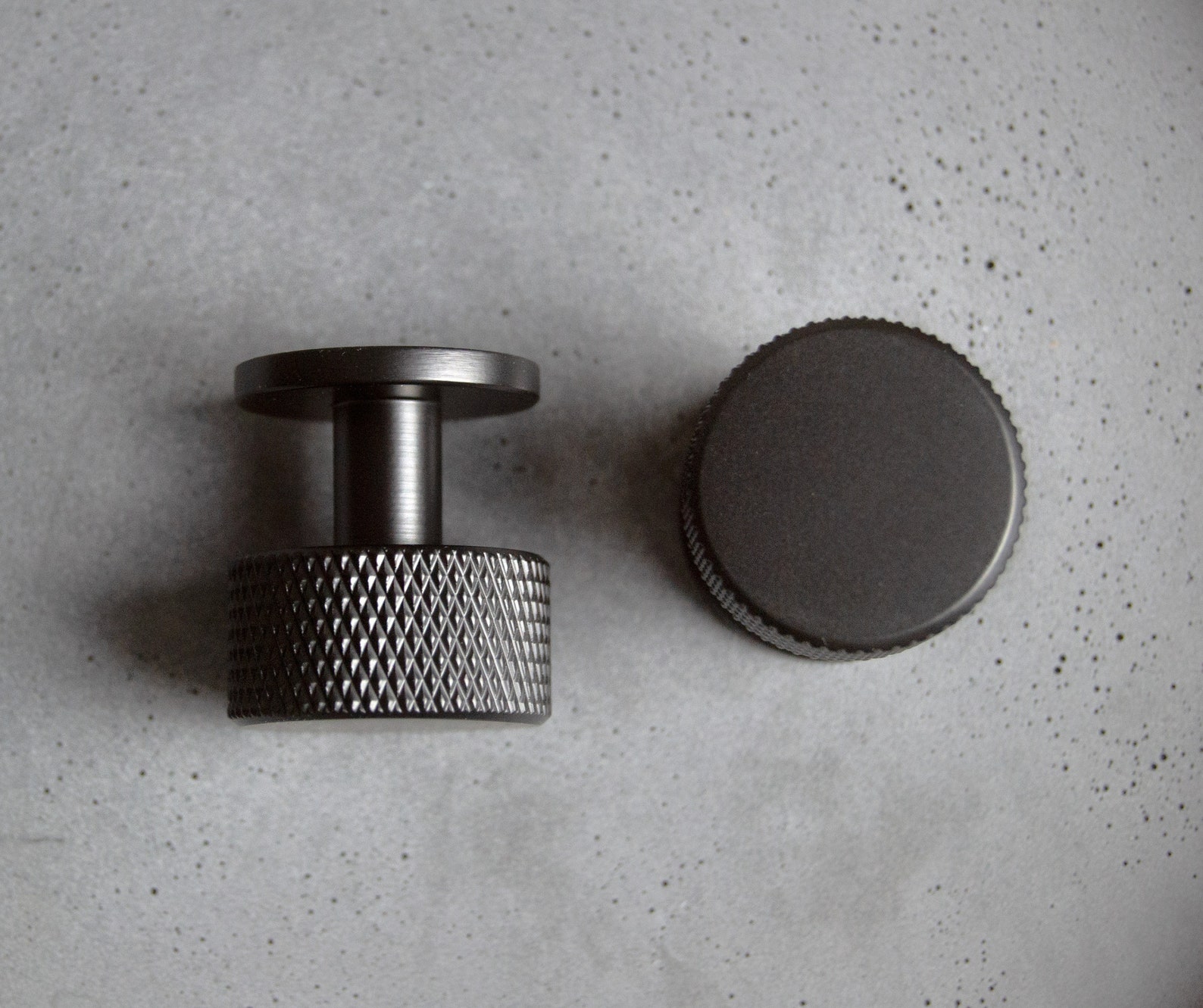 Knurled Brass Premium Solid Handle Knob Black Kitchen Bedroom - Etsy
