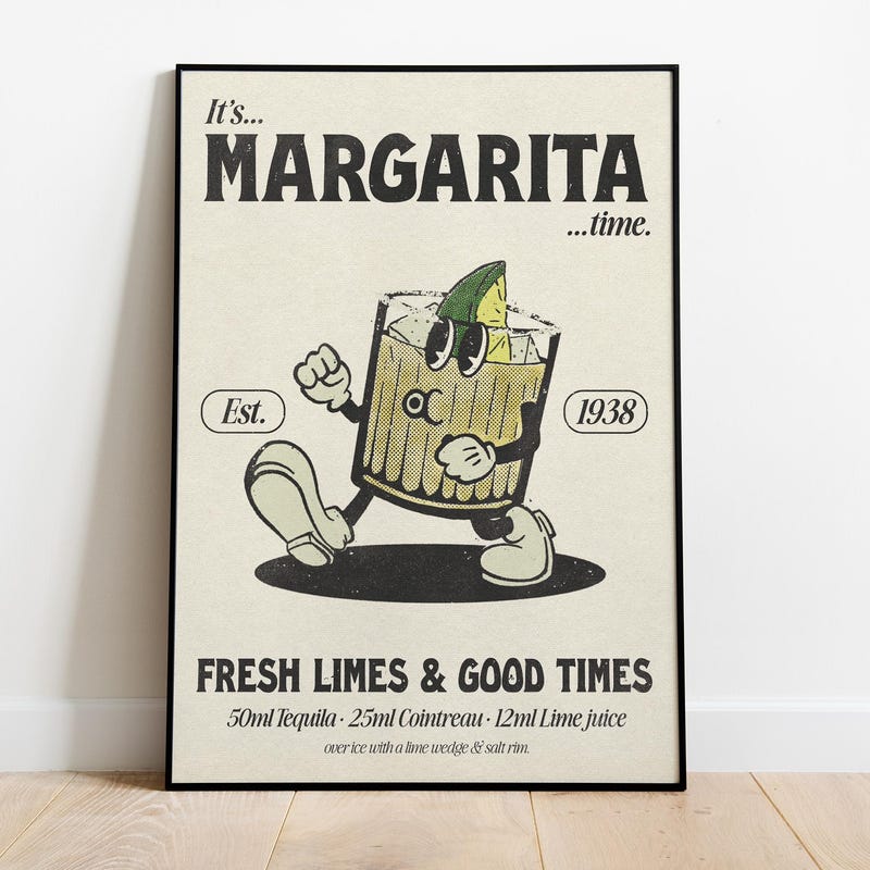 Poster Margarita Digital - Etsy UK