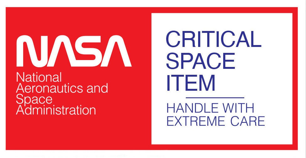 NASA Critical Space Item Sticker Shuttle Era - Etsy