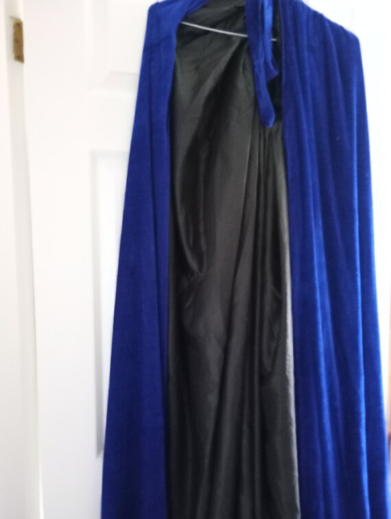 Witch Warlock ceremony blue cape - Gem