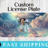 Memorialgift License Plate Custom Car Tag Sympathy Gifts Rest in Peace ...