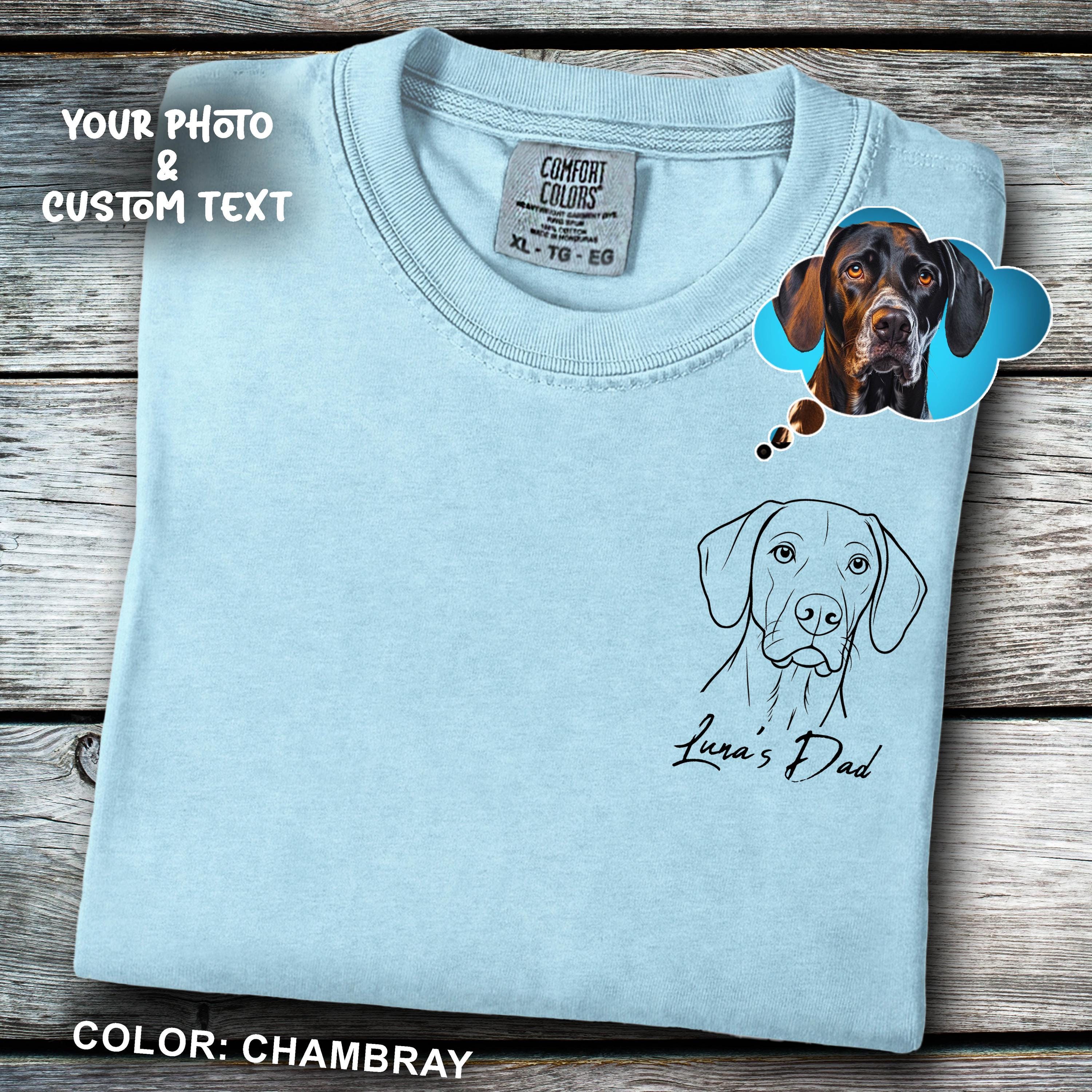 Custom Dog Shirt Portrait Photo Sketch | Line Art Dog Face Tee | Dog ...