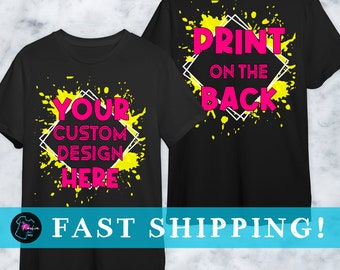 Add Back Print to ANY Shirt, Back Print Upgrade, Additional Printing ...