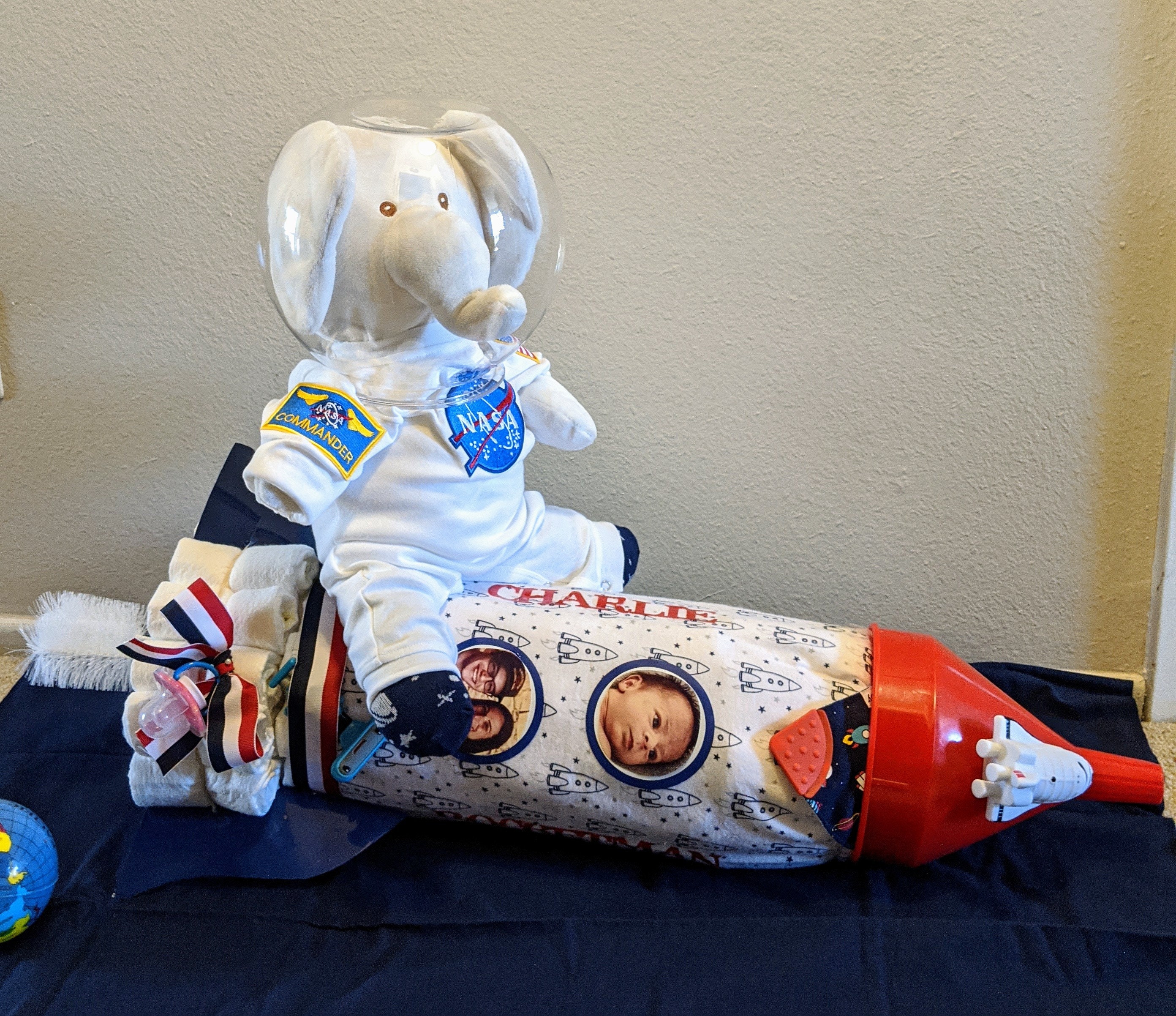 Rocket Man Diaper Cake - Etsy