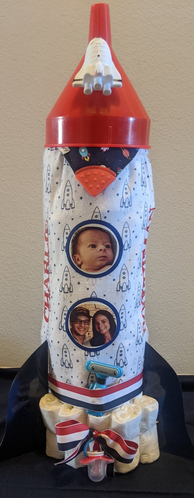 Rocket Man Diaper Cake - Etsy