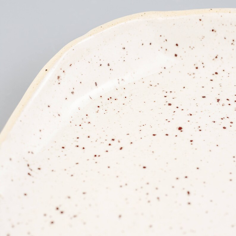Handmade Flat Dinner Plate White, Handcrafted Fine Dining Chef ...