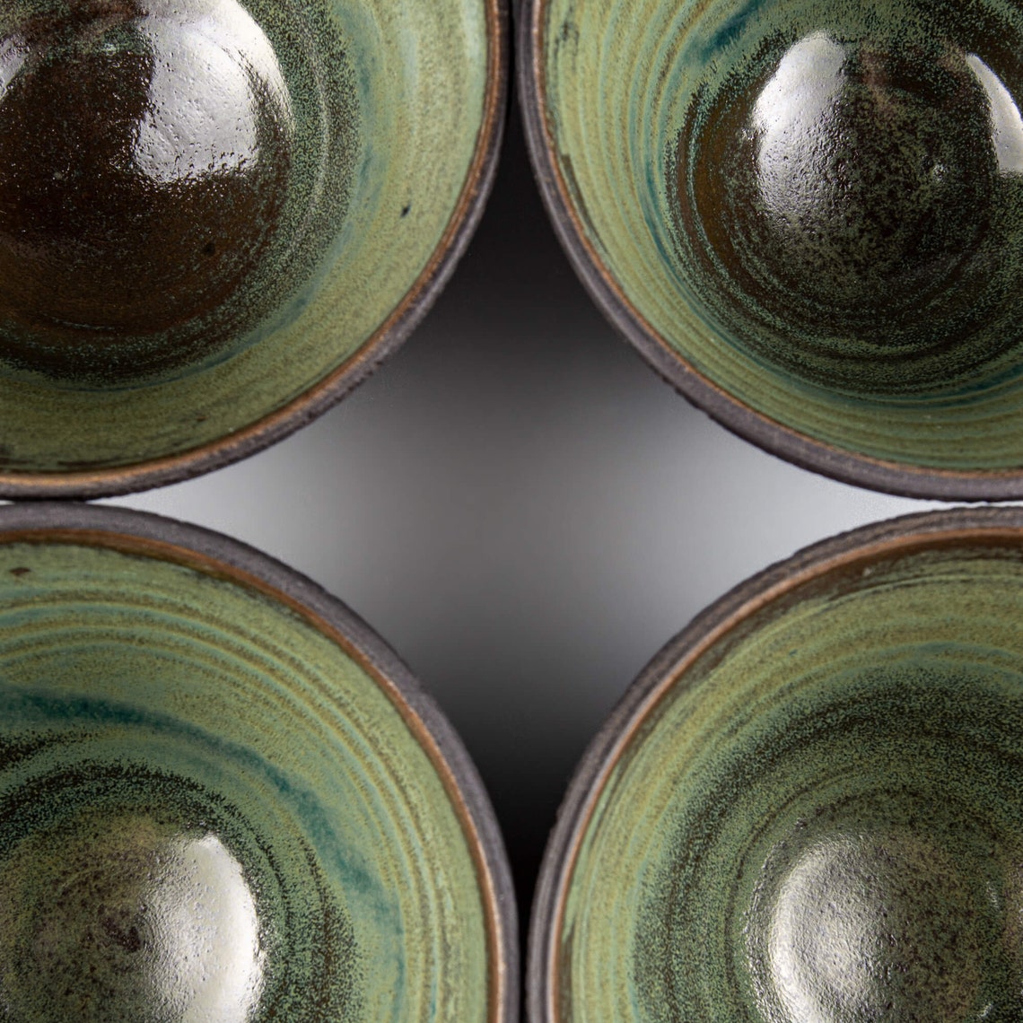 Fine Dining Handcrafted Stoneware Bowl Green, Modern Small Handmade ...
