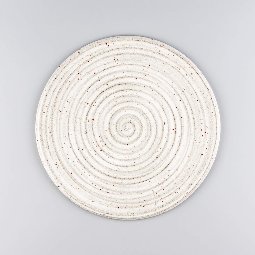 Handmade Dinner Plate White, Unique Handcrafted Ceramic Fine Dining ...
