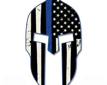 Blue Line Spartan | Etsy