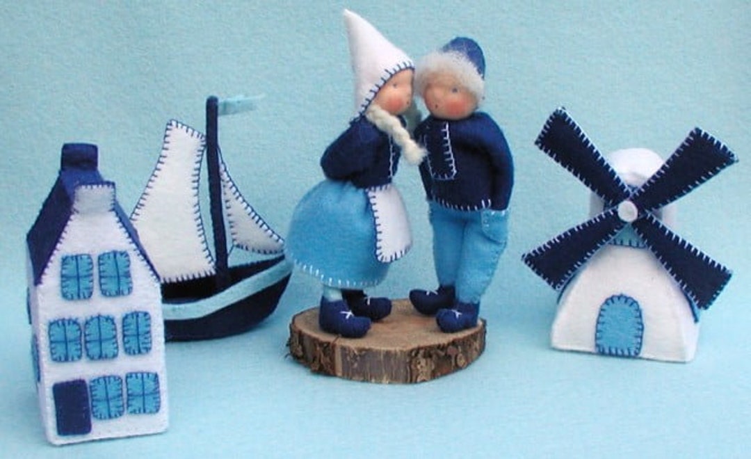 Delft Blue Series of 4 Patterns PDF Pattern Dutch - Etsy