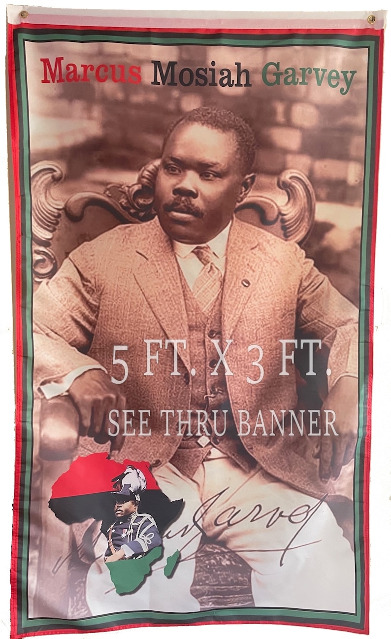 Marcus Mosiah Garvey the Great Flag the Collage ,black History,black ...